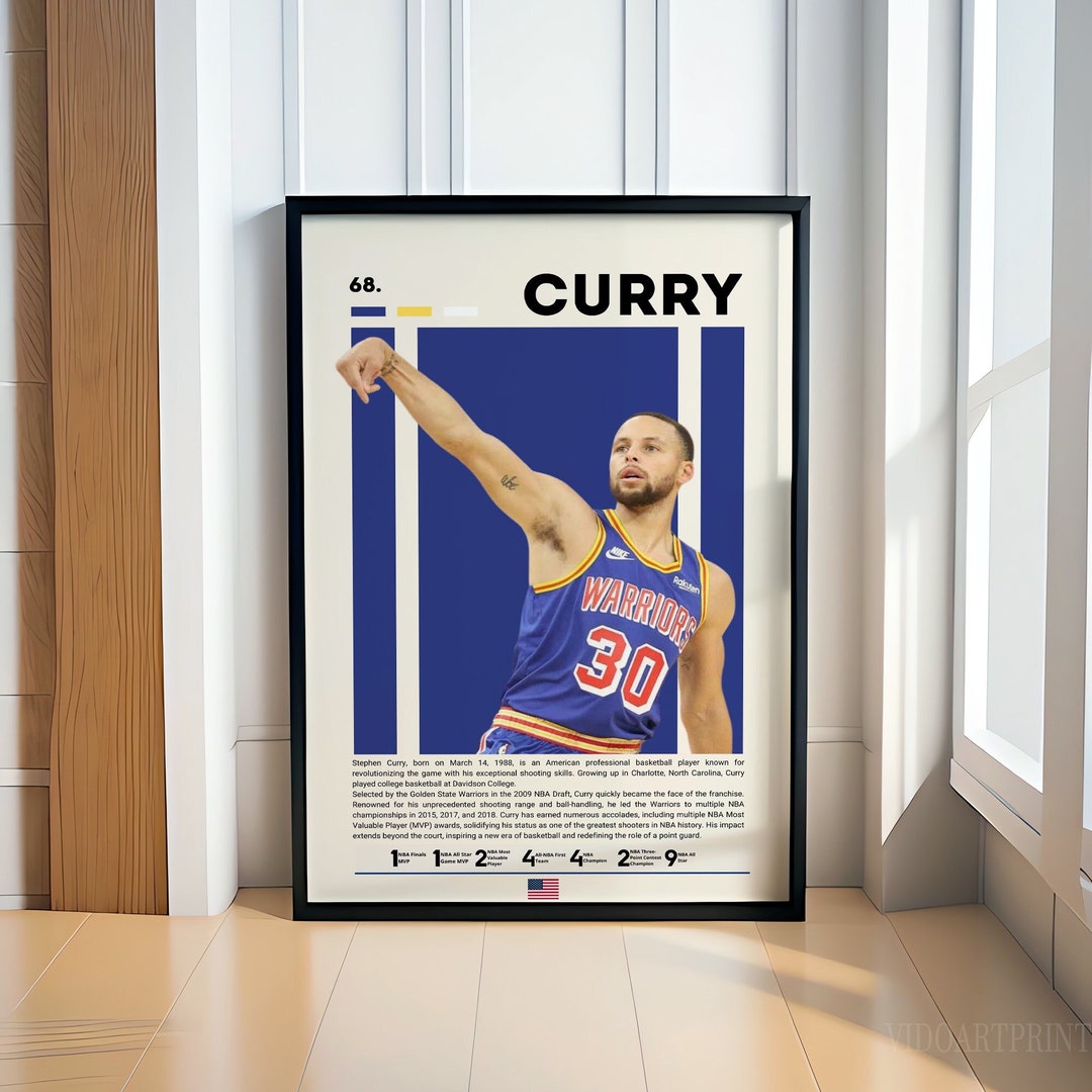 Stephen Curry Poster, Basketball Poster, Golden State Poster ...