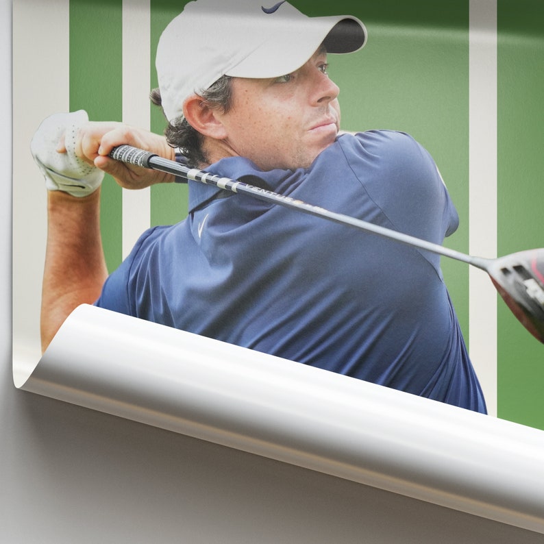 Rory Mcilroy Poster, Digital Golf Poster, Sports Poster, Motivational ...