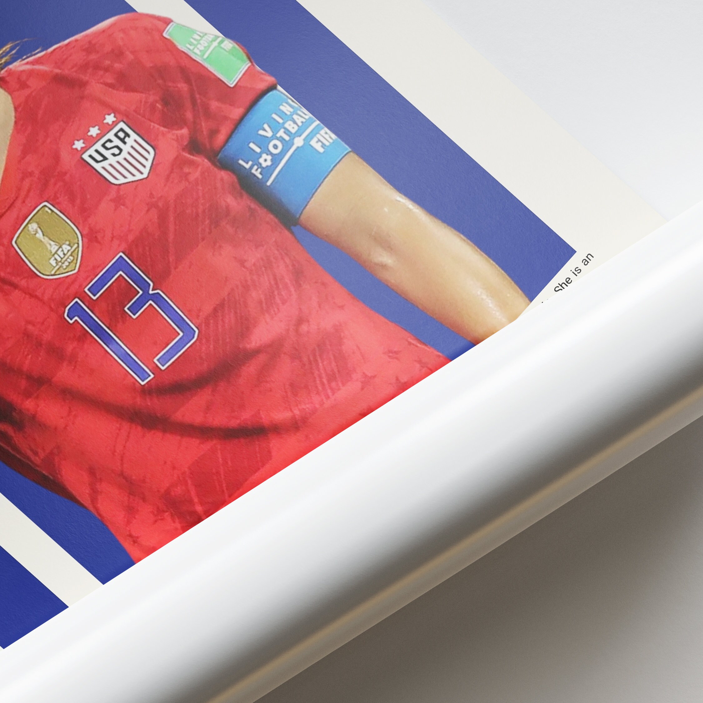 Alex Morgan Poster, Digital Soccer Poster, Sports Poster, Motivational ...