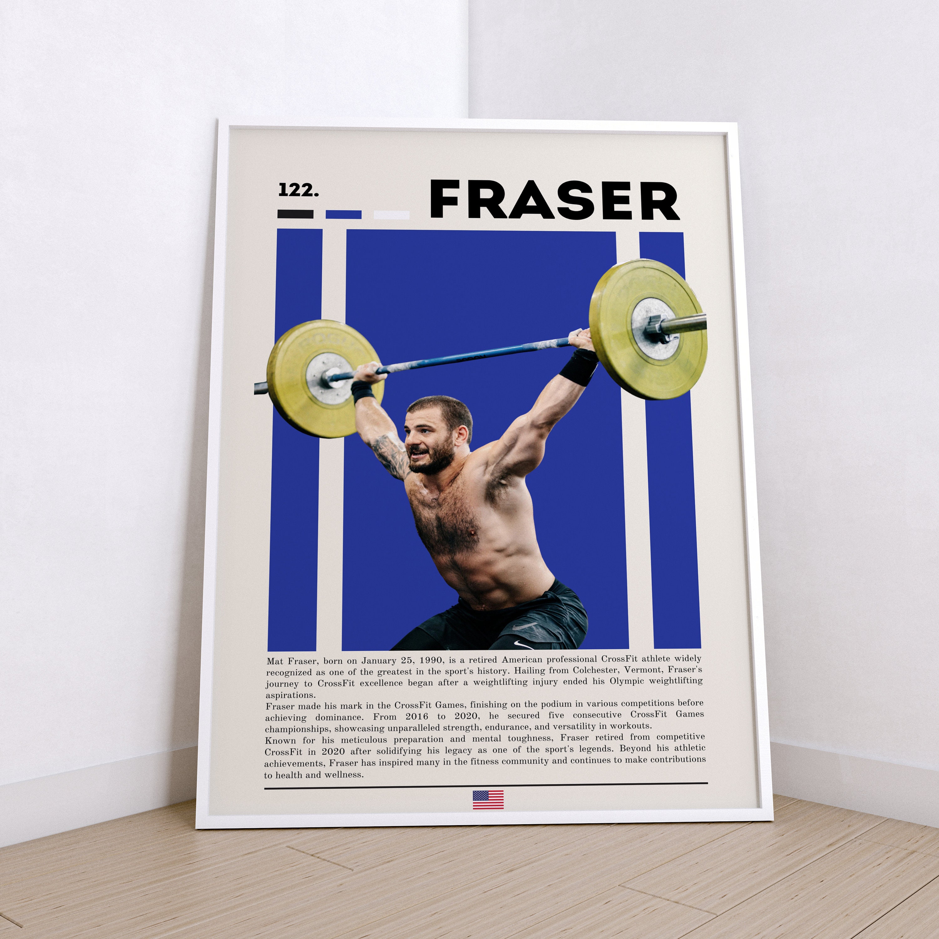 Mat Fraser Poster, Crossfit Poster, Sports Poster, Motivational Poster ...