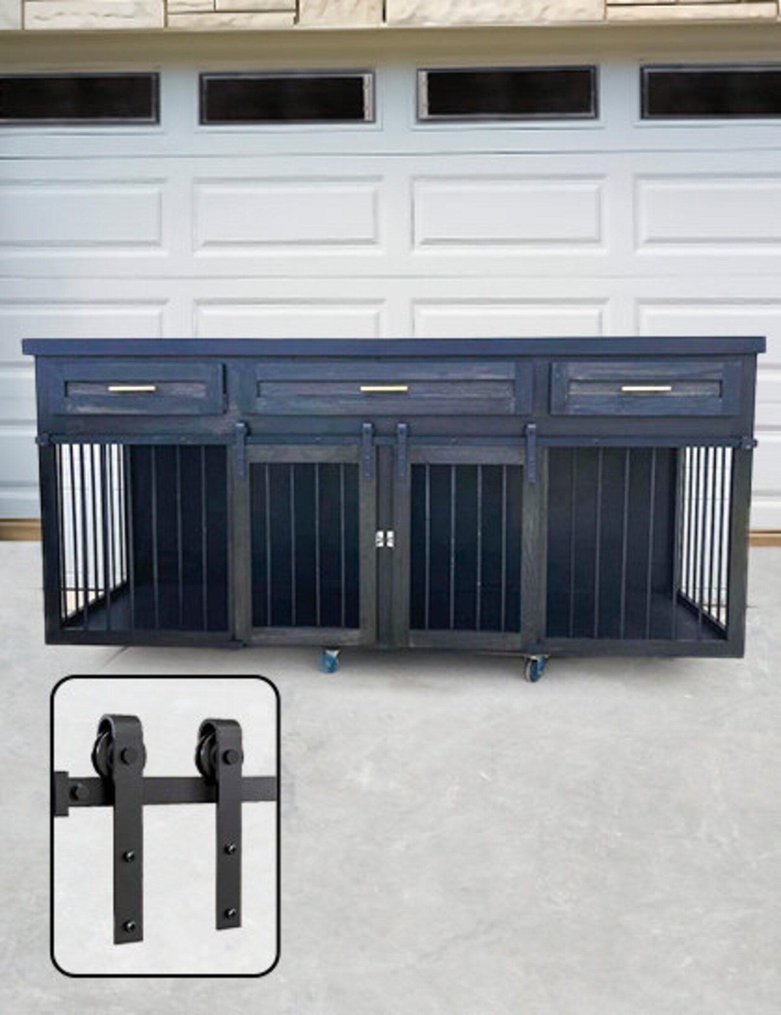 Dog Crate Furniture Personalized Dog Kennel Custom Dog - Etsy