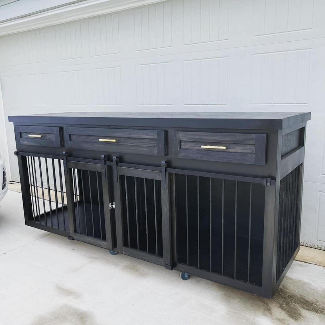 Dog Crate Furniture Personalized Dog Kennel Custom Dog - Etsy