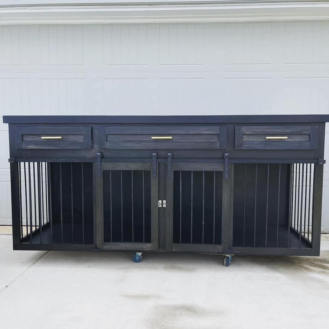 Dog Crate Furniture Personalized Dog Kennel Custom Dog - Etsy