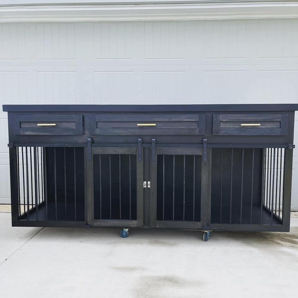 Dog Crate Furniture Personalized Dog Kennel Custom Dog - Etsy