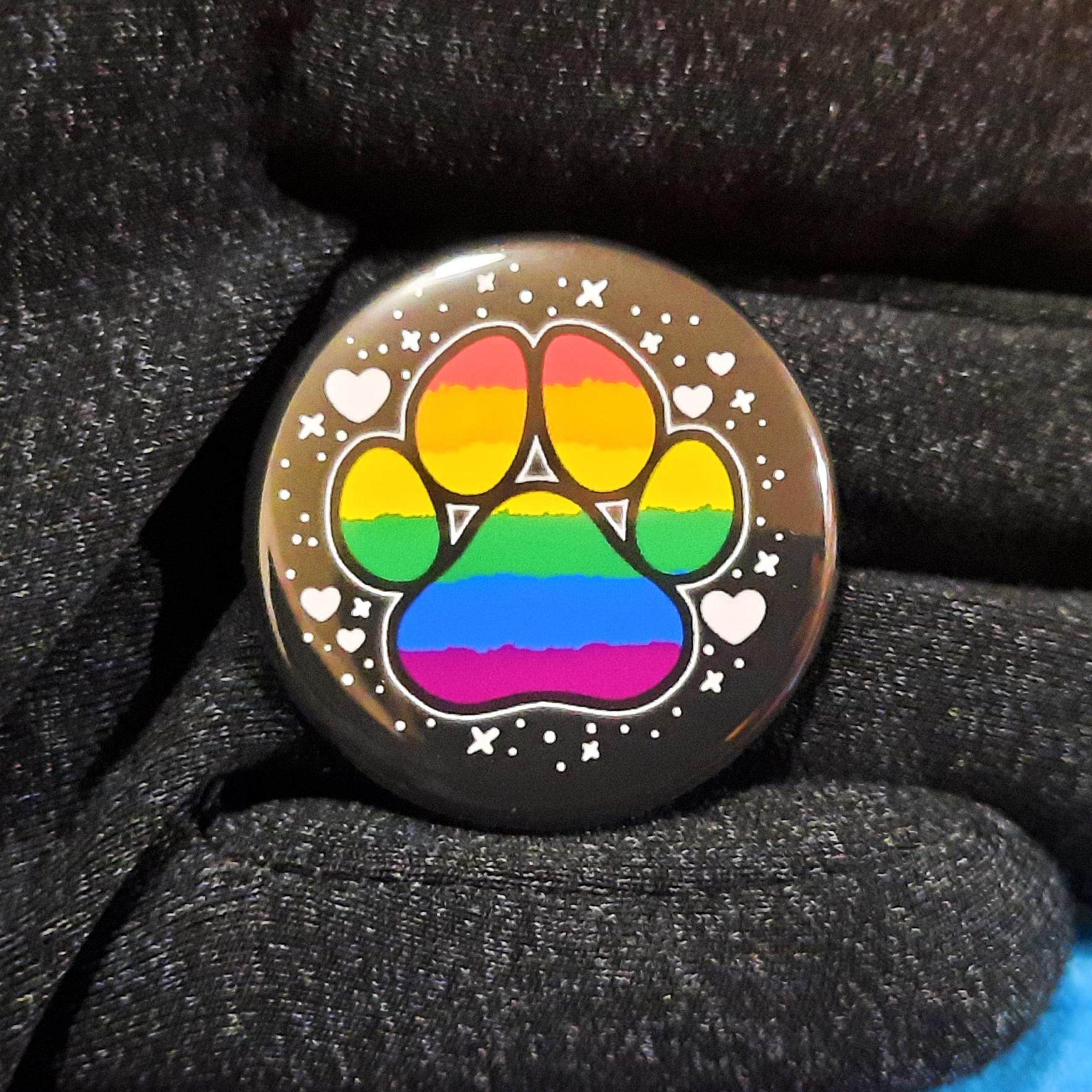 LGBTQ+ Pride Paw Print Buttons (40 Pride Flag Designs) | 1.25 Inch Pin ...