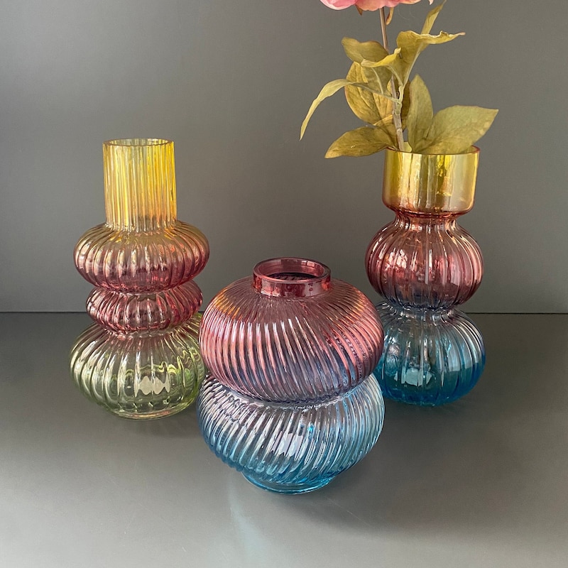 Colorful Flower Vase - Etsy