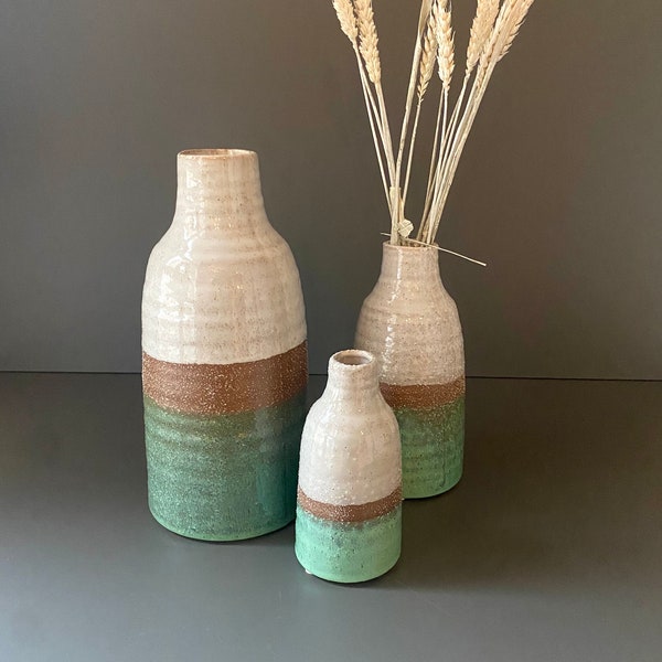 Green Ceramic Vase - Etsy