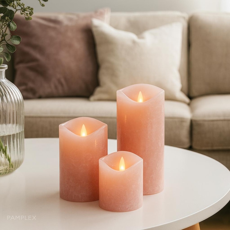 LED Candles With Timer, Flameless Candles, Pillar Candles - Real Wax ...