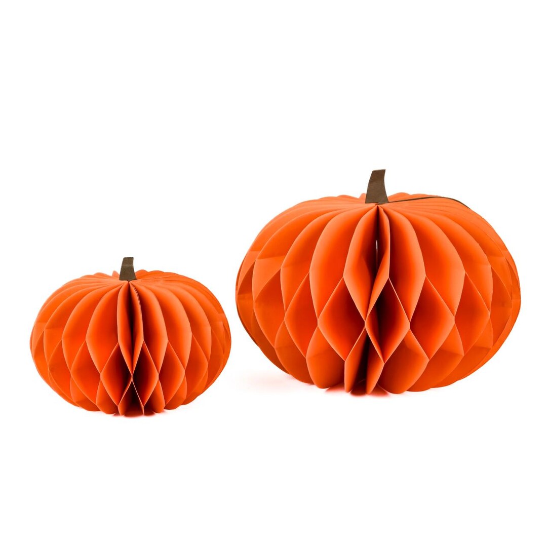 Paper Pumpkin - Folding Pumpkin Halloween - Pumpkin Decoration Orange ...