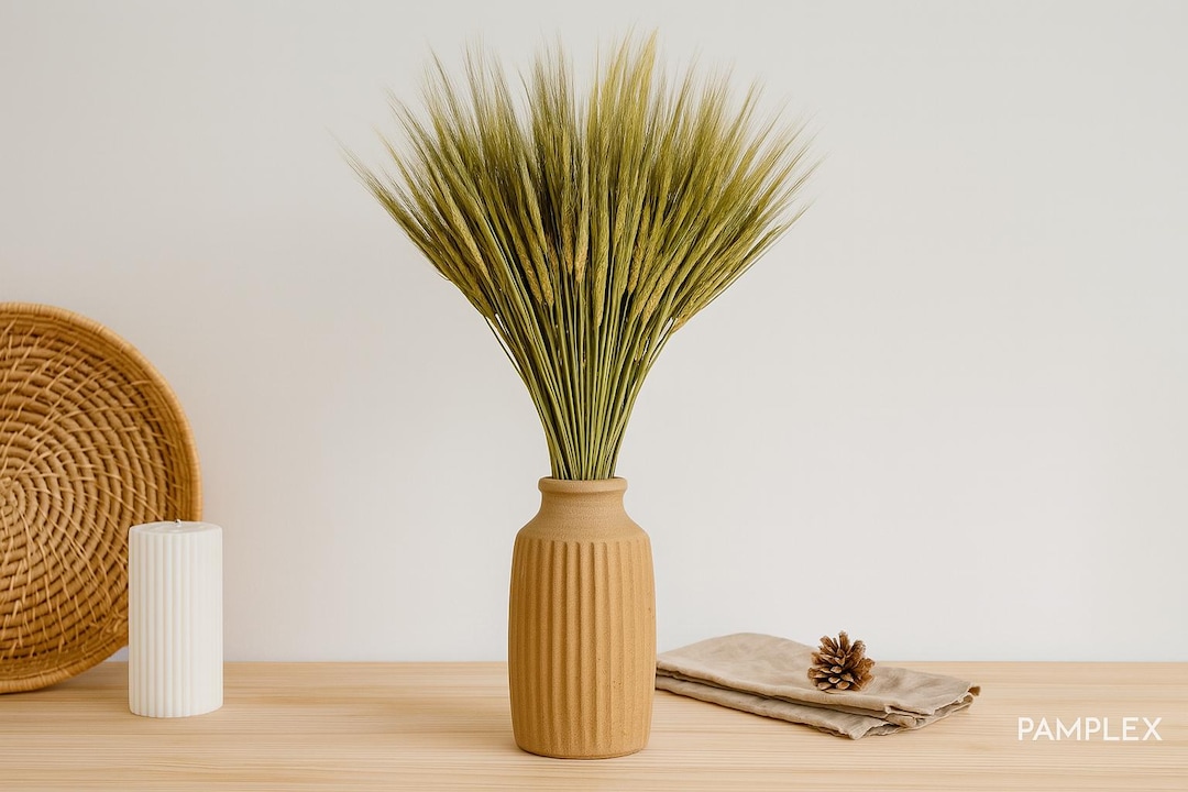 Decorative Grain - Dried Barley - Grain Bouquet - Green Color - Dried ...