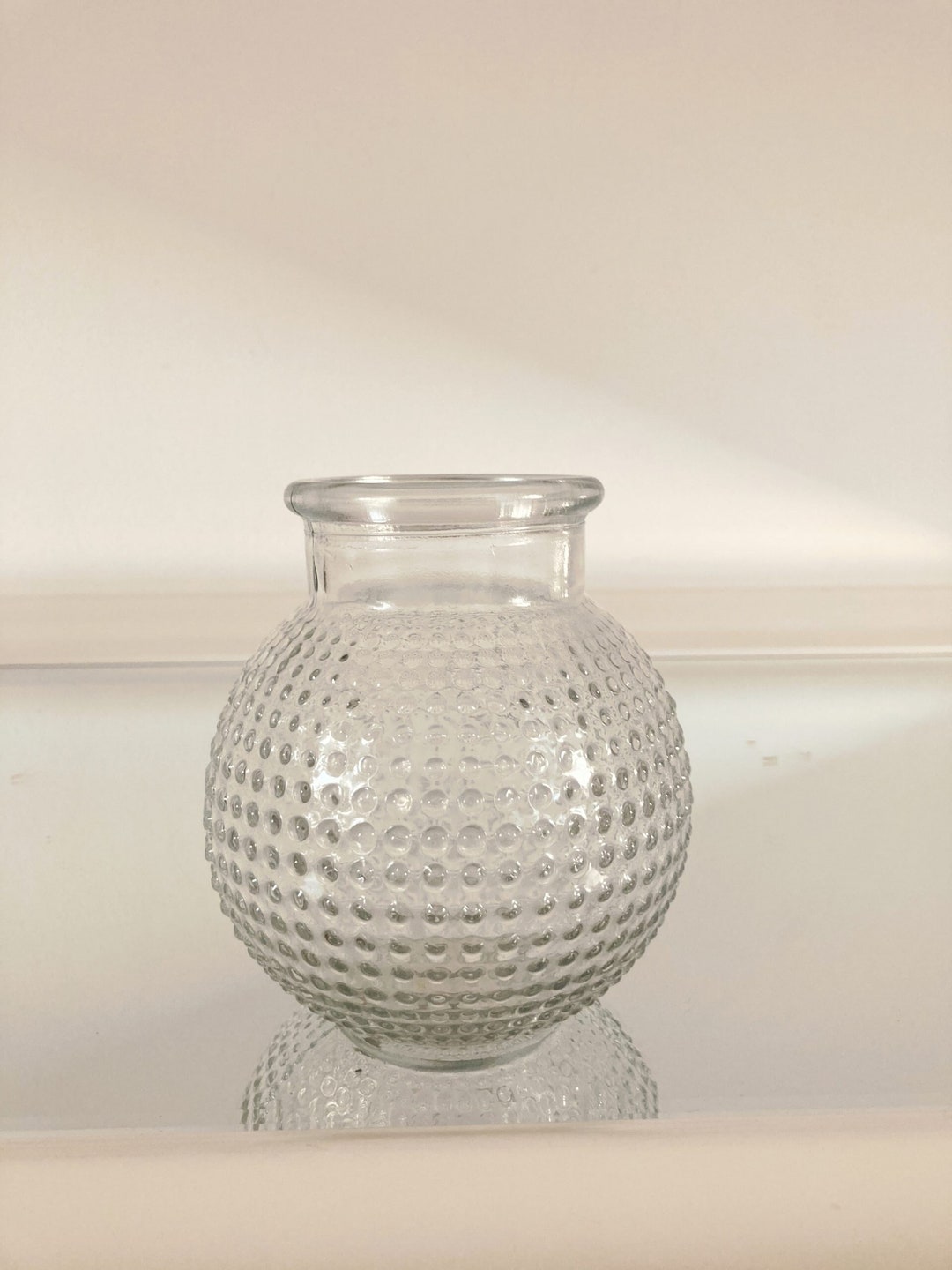 Glass Vase With Structure, Balloon Vase, Flower Vase, Table Decoration ...