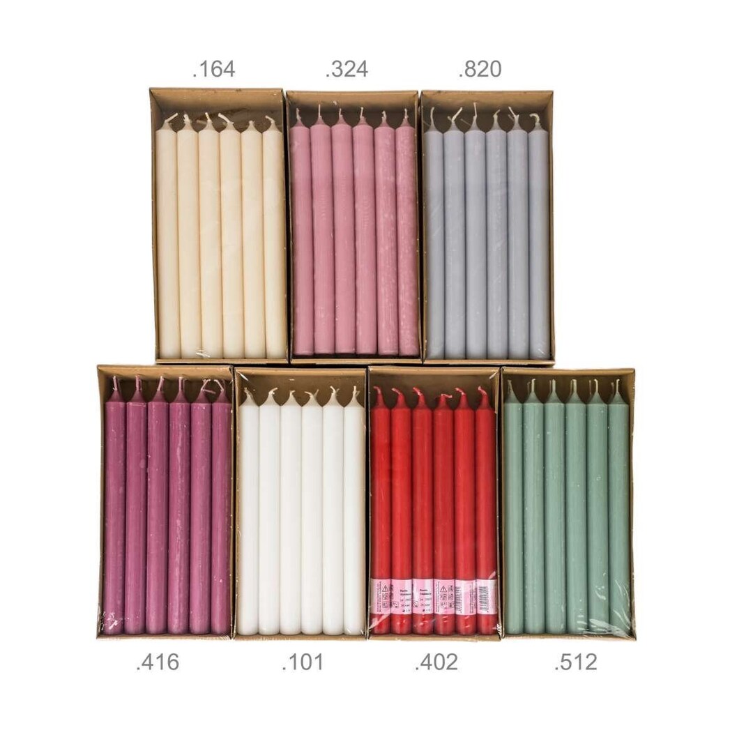 Candles Stick Candles Set 12 Pieces, Different Colors, Christmas ...