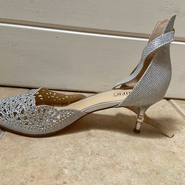 Silver Glitter Shoes - Etsy