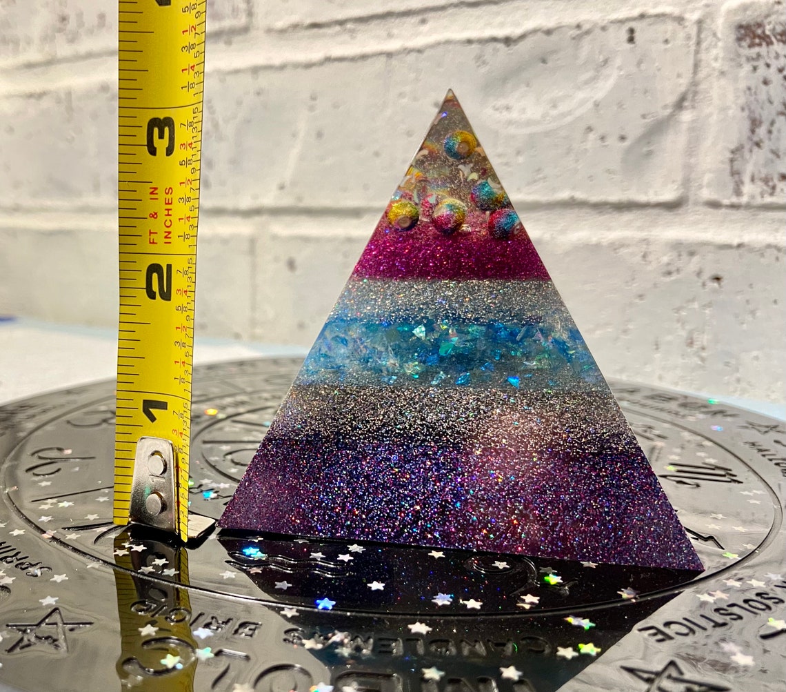 Beautiful Pink Purple Turquoise Pyramid - Etsy