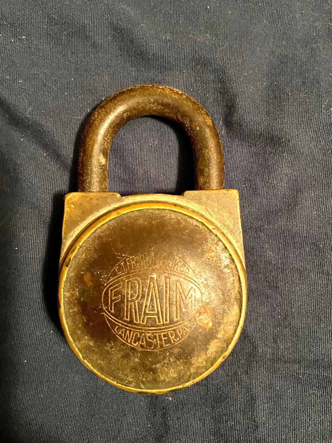 Vintage Fraim Padlock Lock With Ornate Key - Etsy
