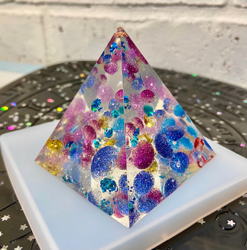 Colorful Rainbow Polka Dot Pyramid - Etsy