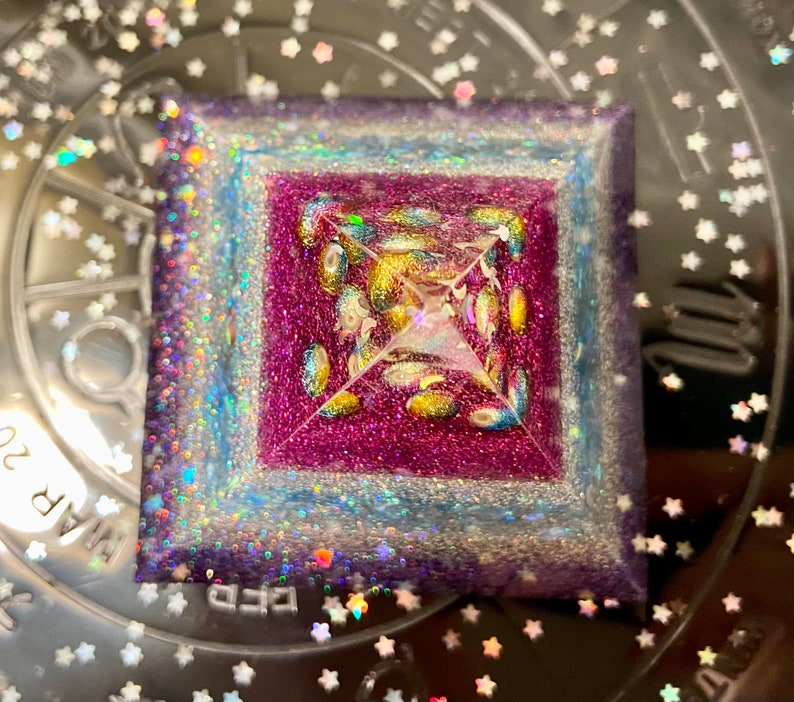 Beautiful Pink Purple Turquoise Pyramid - Etsy