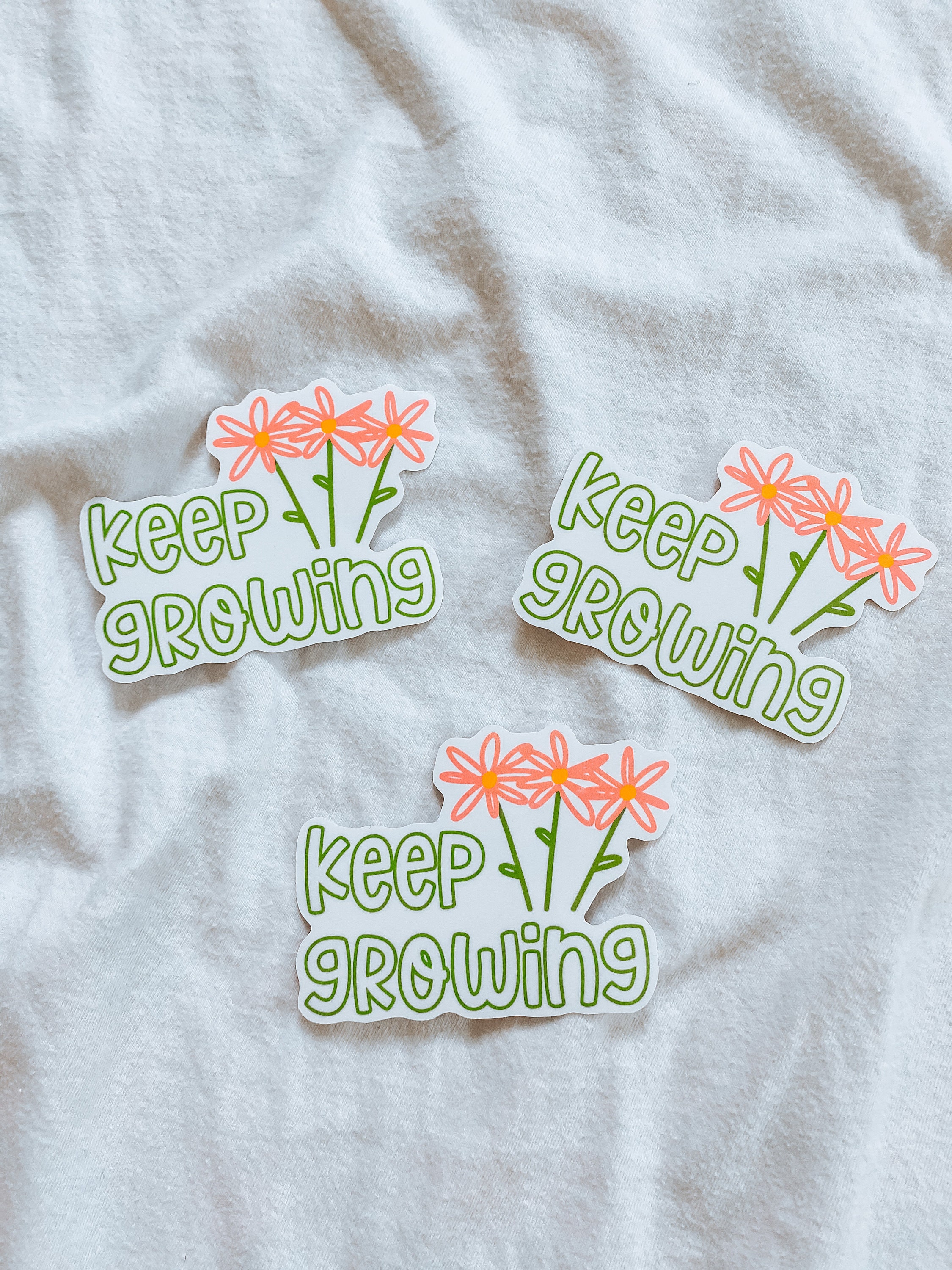 Keep Growing Sticker Die Cut Sticker Waterproof Sticker | Etsy