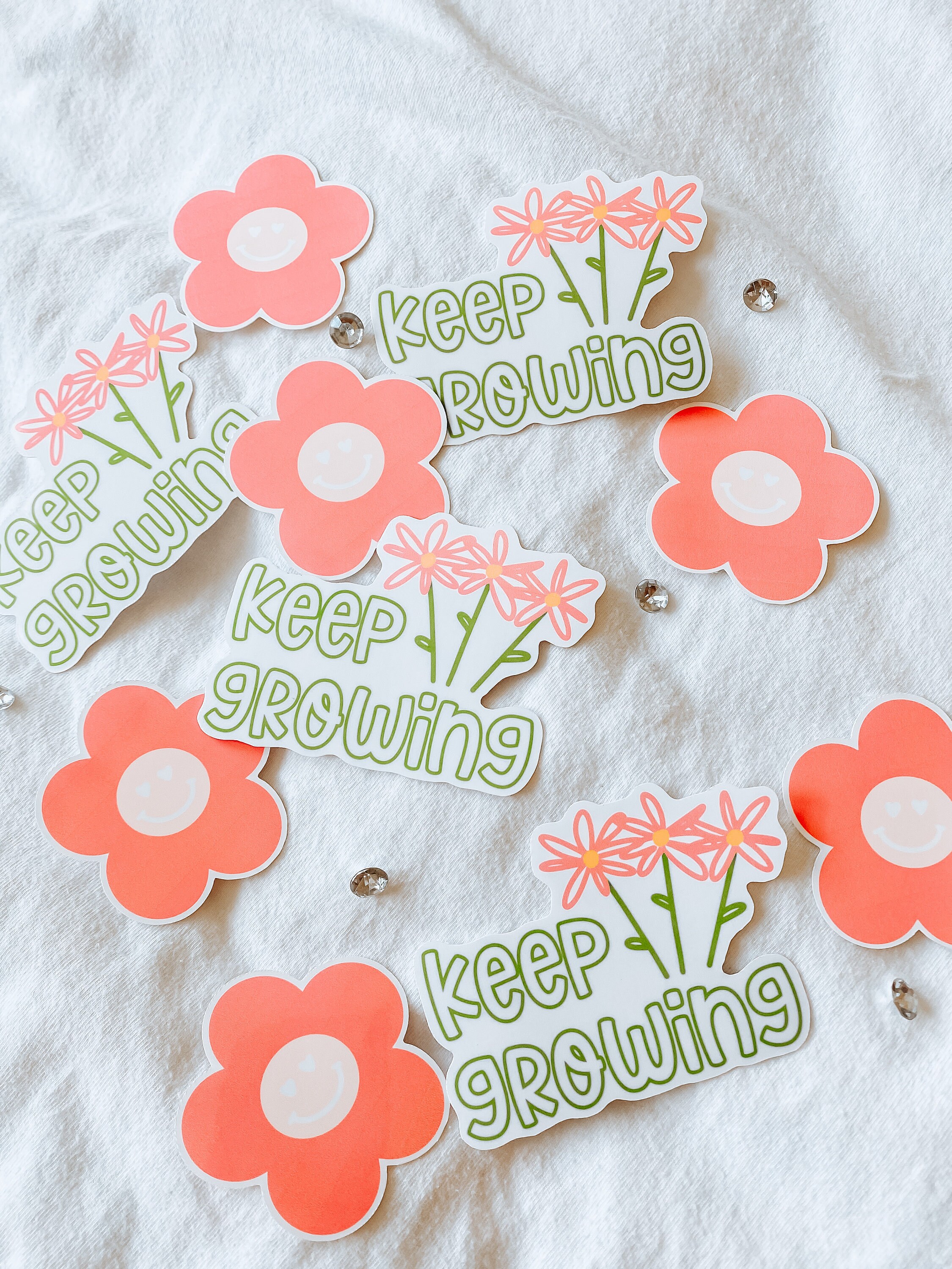 Keep Growing Sticker Die Cut Sticker Waterproof Sticker | Etsy