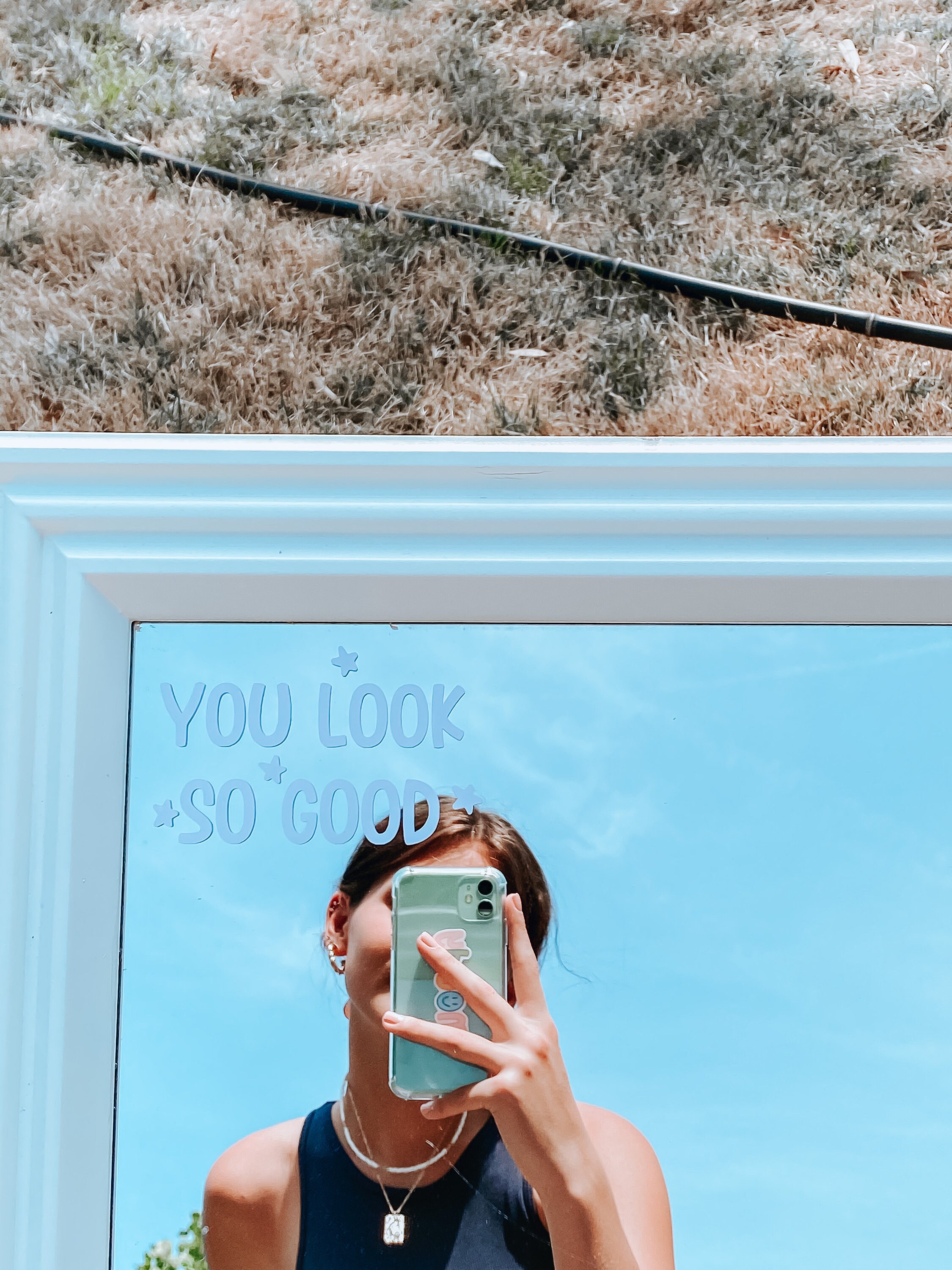 You Look so Good Mirror Decal Transfer Sticker Mirror | Etsy