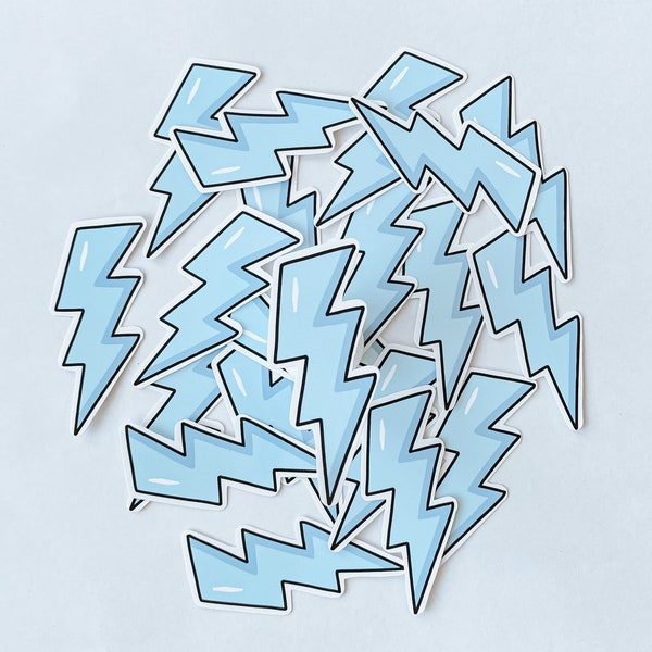 Blue Lightning Bolt - Etsy
