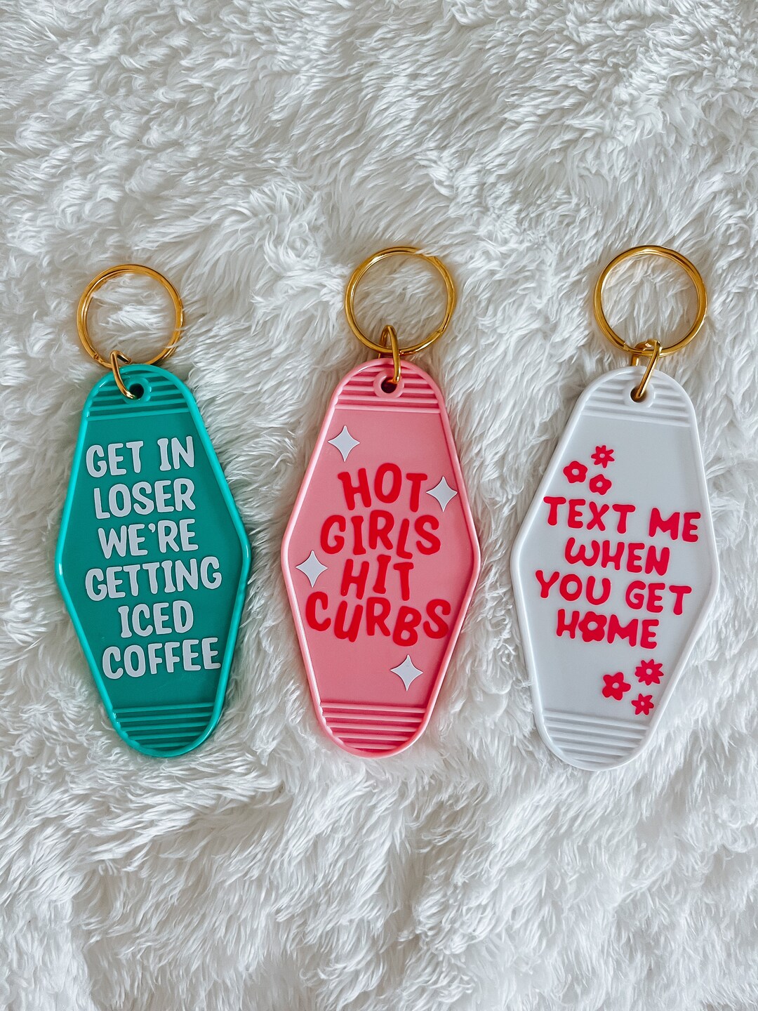 Girly Keychains | Motel Keychain | Funny Keychain - Etsy