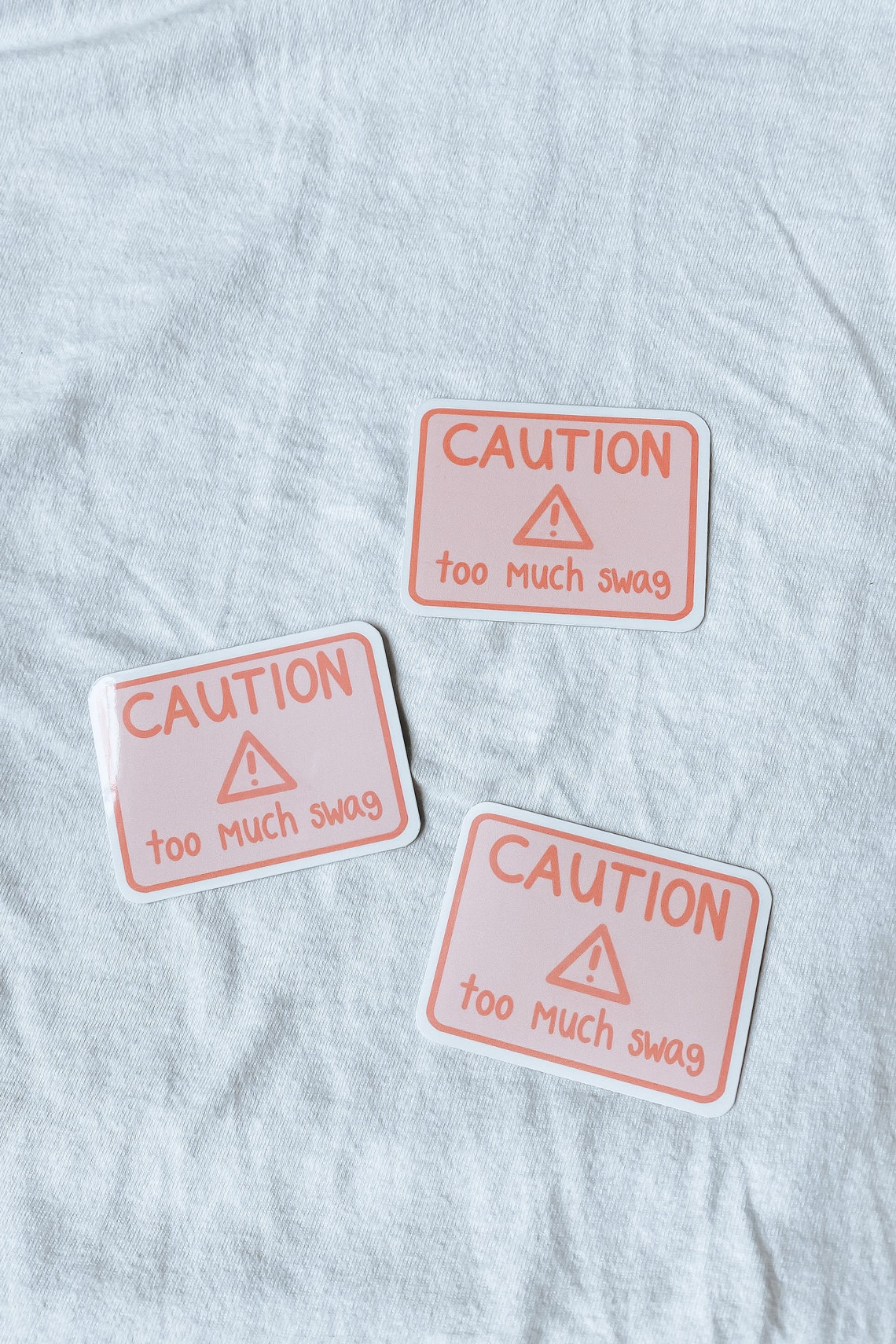 Caution Sticker Die Cut Sticker Waterproof Sticker - Etsy