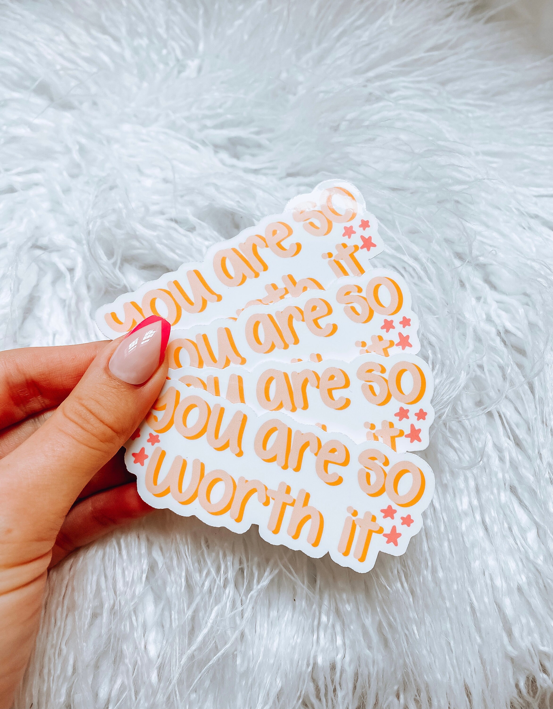 You Are So Worth It Sticker Die Cut Sticker Waterproof | Etsy
