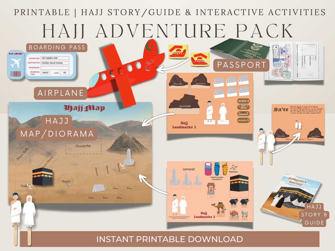 Hajj Adventure Pack for Kids - Etsy