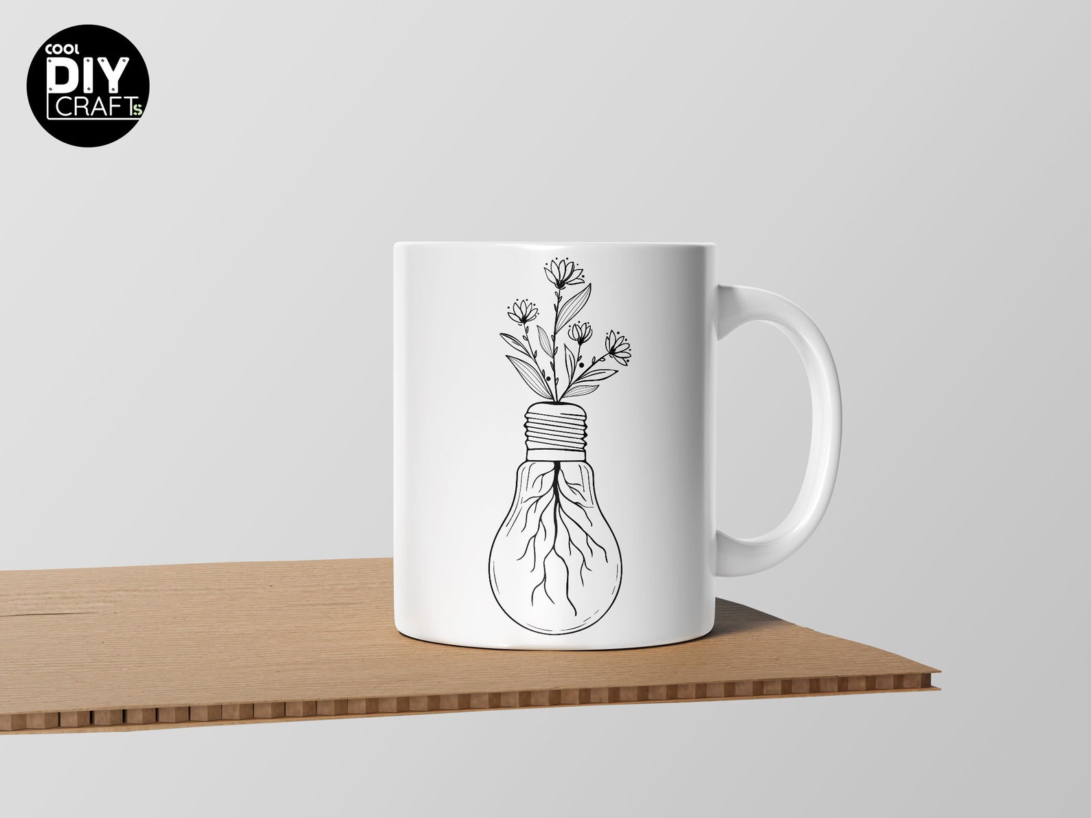 Floral Lightbulb SVG Flower Light Vector Lightbulb - Etsy