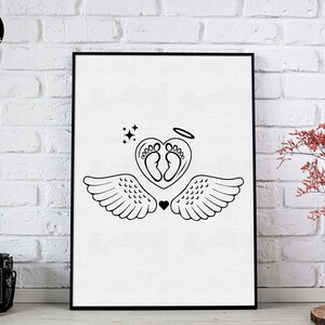 Baby Memorial SVG, in Loving Memory SVG, RIP Frame Svg, in Memory of ...