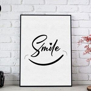 Smile Face SVG, Smile Png, Positive Svg, Be Happy Svg, Digital Download ...