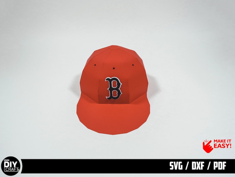 Baseball Cap Box Template: Favor & Gift Box (SVG, DXF, PDF) - Etsy