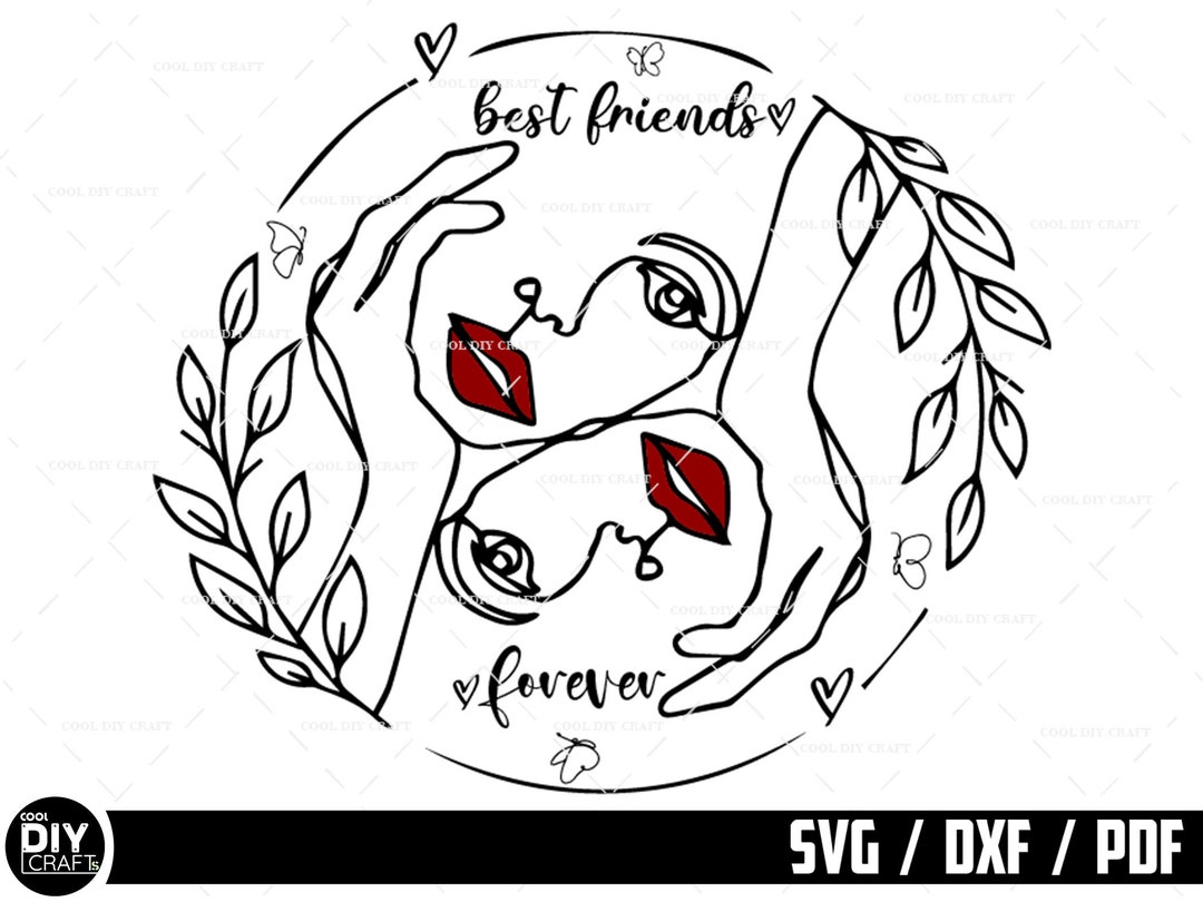 Friendship SVG, Friends Png, Best Friends SVG Files for Cricut, Bff ...