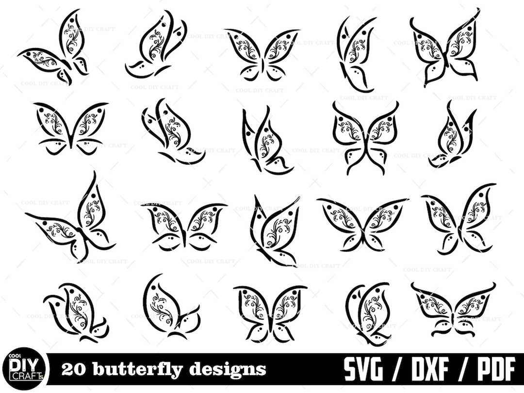 Butterfly Svg, Butterfly Bundle Svg Files, Butterfly Svg Design ...
