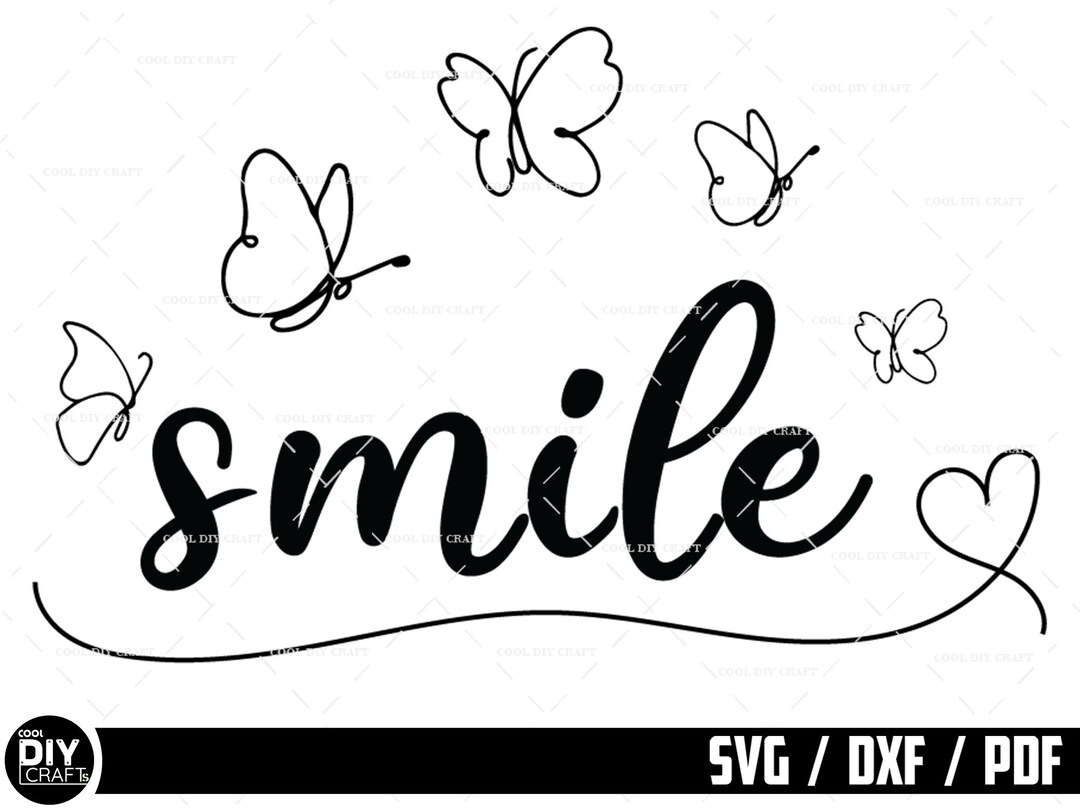 Smail Svg, Happy Face Design Smile Clipart,smile With Heart Svg, Cut ...