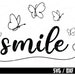Smail Svg, Happy Face Design Smile Clipart,smile With Heart Svg, Cut ...