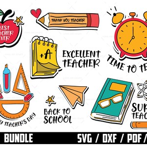 Love Teacher PNG Bundle: Back to School Clipart (digital Download) - Etsy