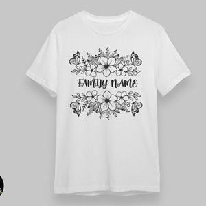 Family Name Floral Monogram SVG (digital Download) - Etsy