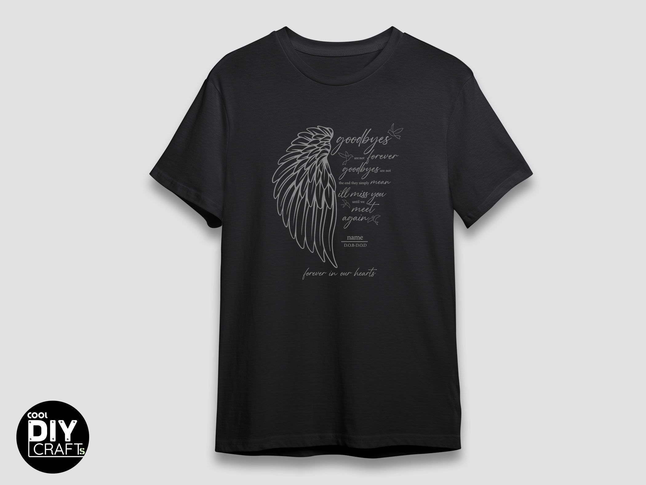 Memorial Wings SVG, in Loving Memory Svg,memorial File, Sublimation ...