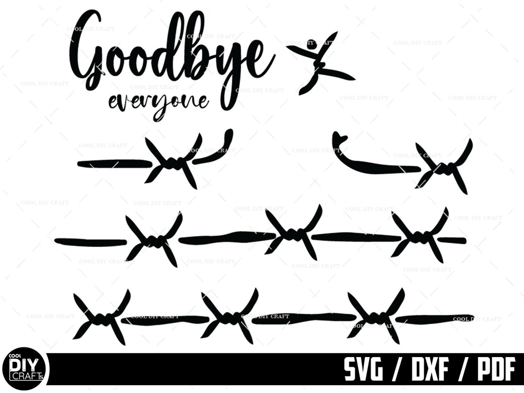 Goodbye SVG, Goodbye Eveyone SVG, Freedom Cut File, Escape SVG, Digital ...