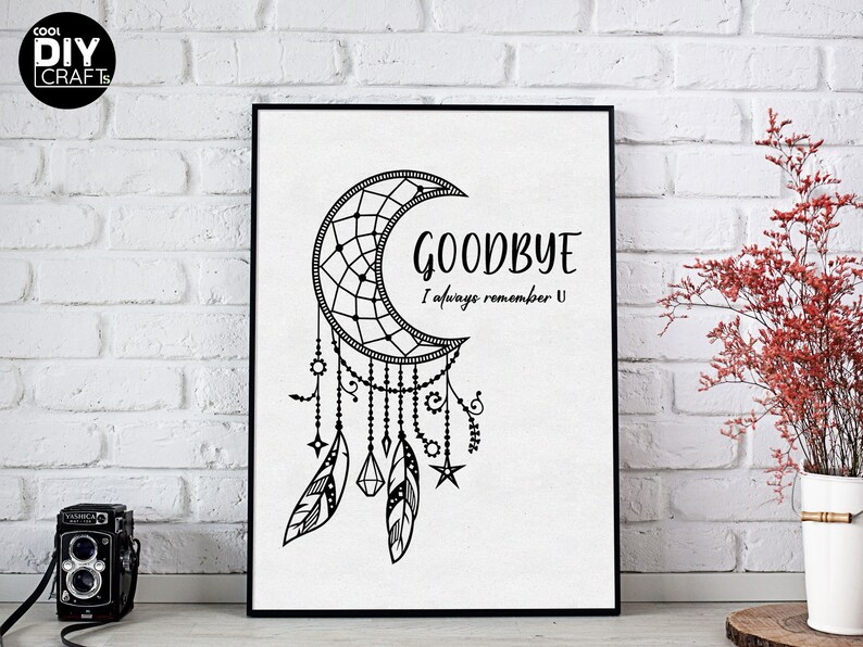 Memorial Goodbye SVG: Remembrance Silhouette (digital Download) - Etsy