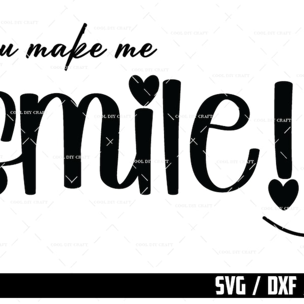 Smile Cut File - Etsy