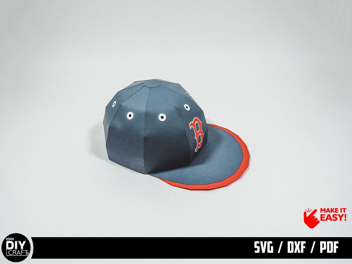 Baseball Cap Box Svg Baseball Cap Template Printable Favor | Etsy Canada