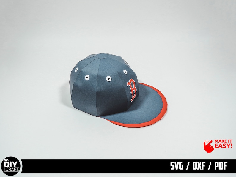 Baseball Cap Box Template: Favor & Gift Box (SVG, DXF, PDF) - Etsy