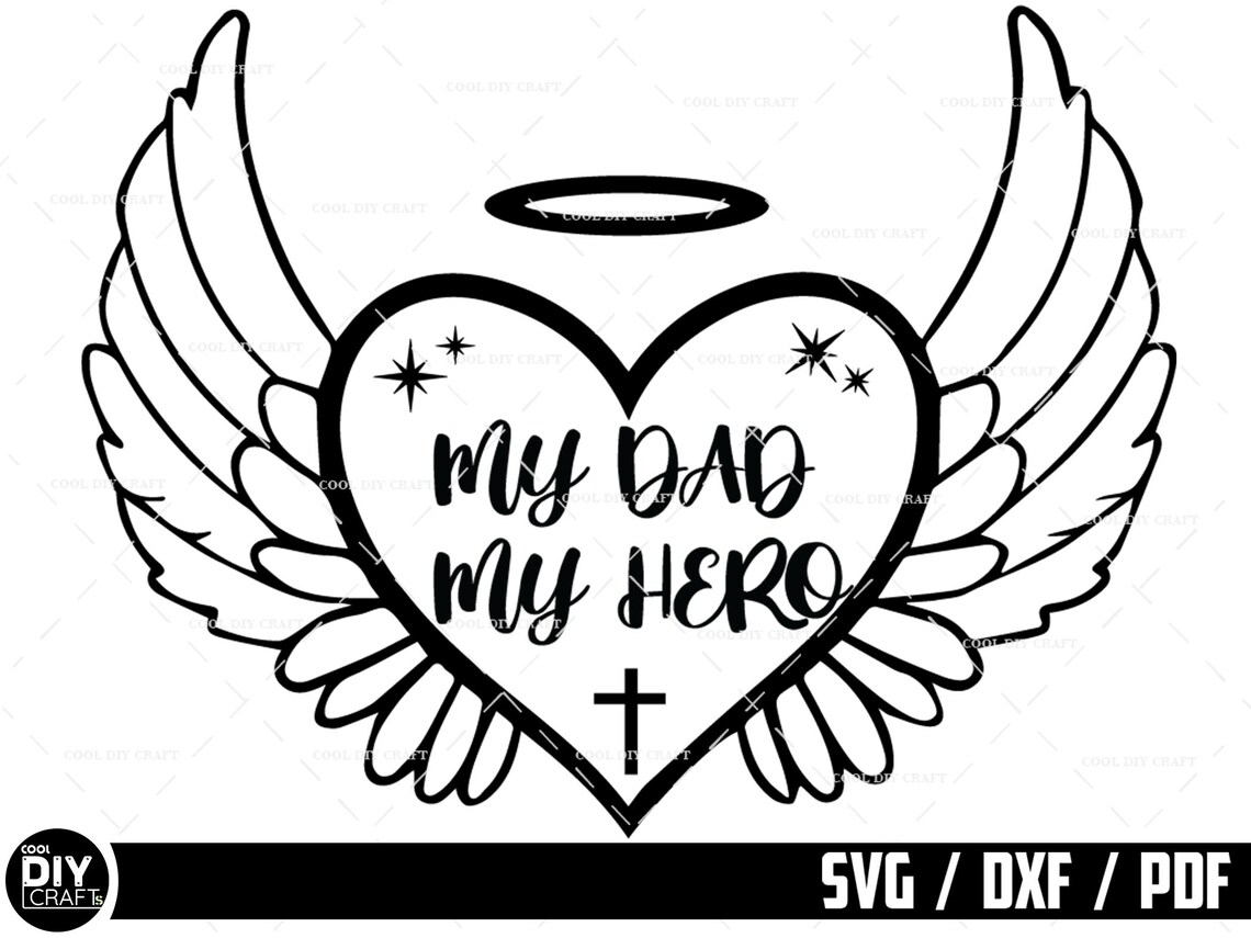 Dad Memorial SVG Rest in Peace SVG Rip Dad Svg in Memory of - Etsy