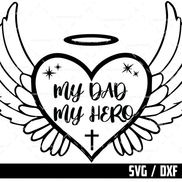 Dad Memorial Svg - Etsy