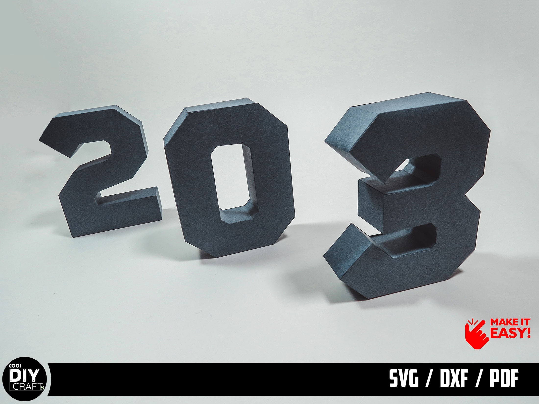 3D Numbers 0 to 9 Cutting Files for Manual or Machine Die - Etsy Canada