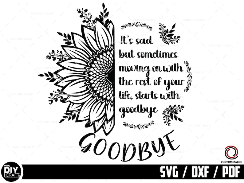Sad Memorial Goodbye SVG Goodbye SVG Filecut File for - Etsy
