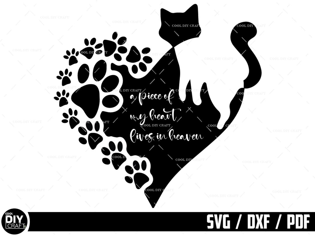 Cat Loss Svg File,lost Pet Cat Memorial Design,remembrance Svg,memory ...